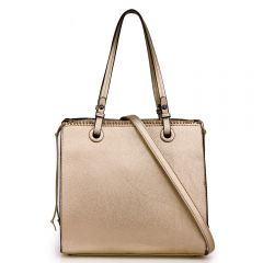 Gold Fashion Tote Handbag